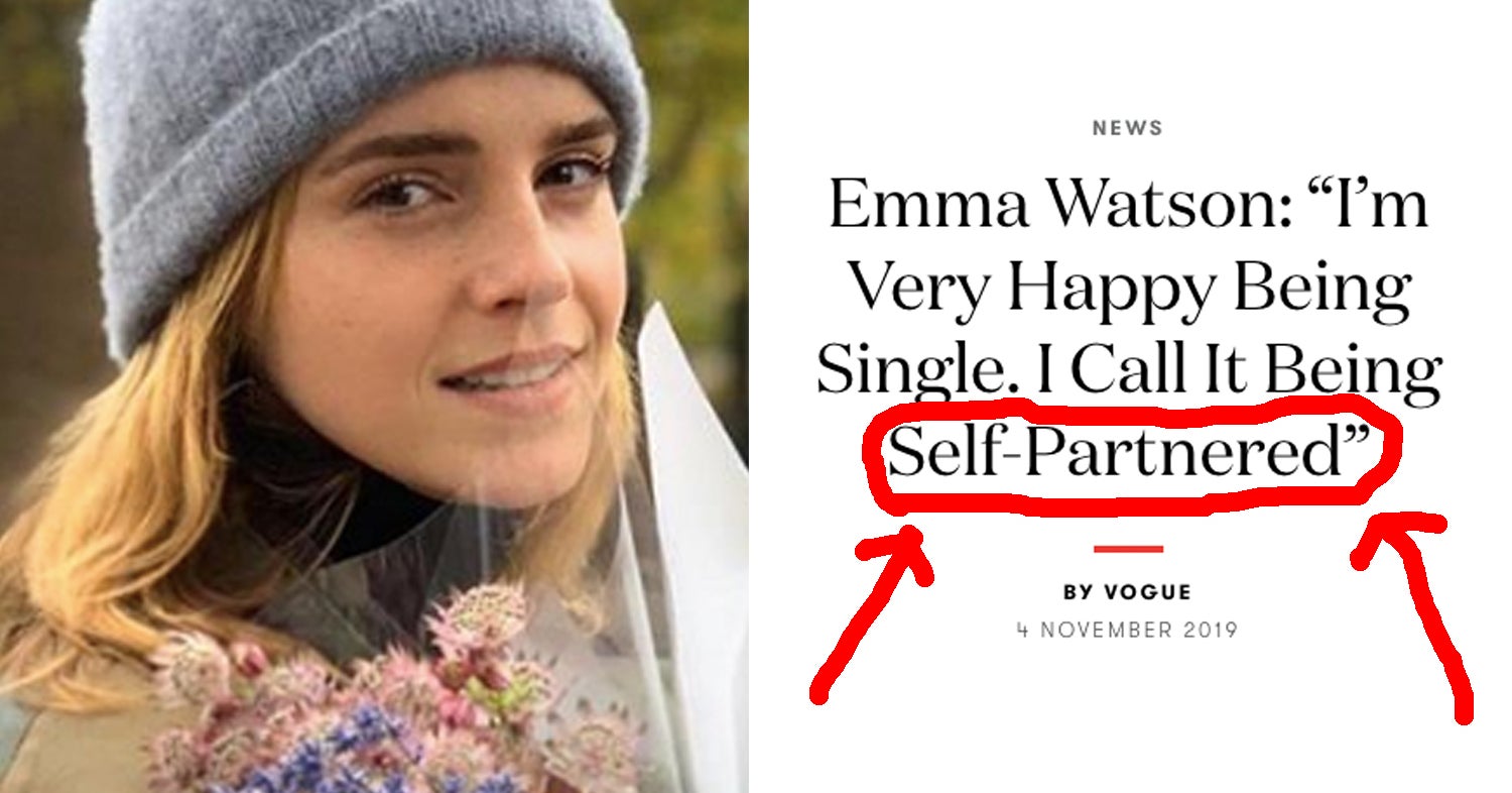 Emma Watson Just Referred To Herself As "Self-Partnered" Instead Of ...