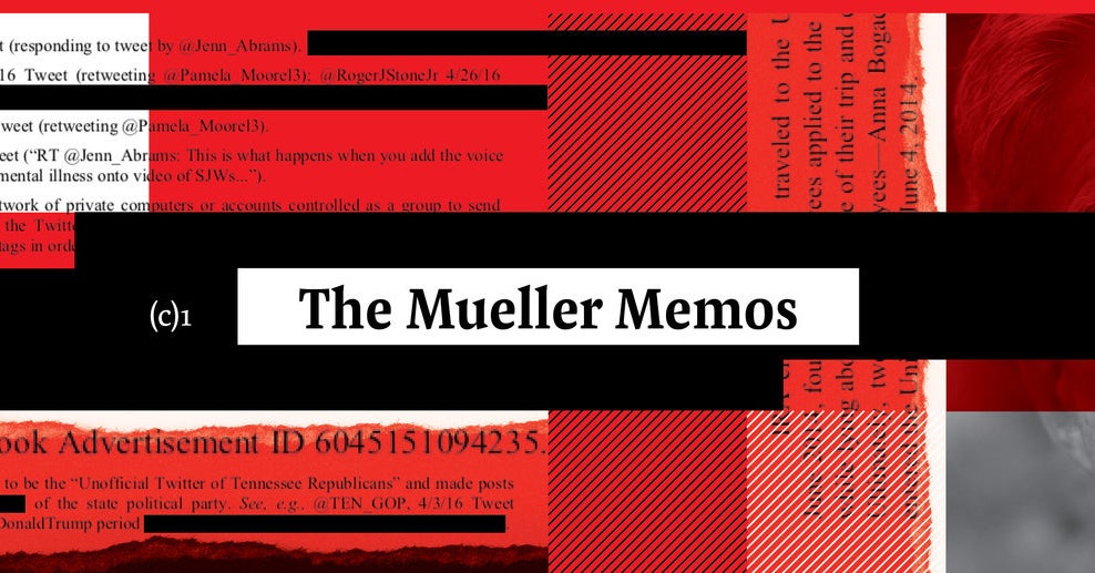 Robert Mueller Report Secret Trump Investigation Memos Revealed After ...