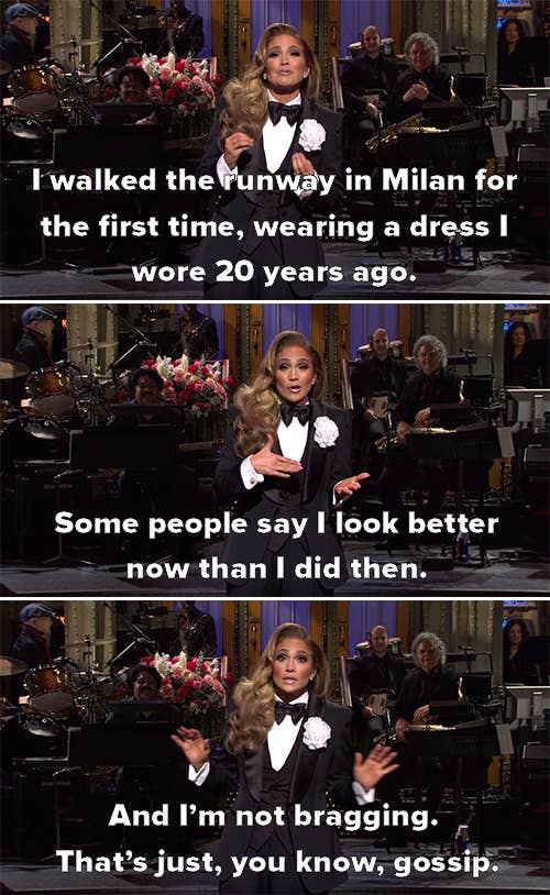 J.Lo Rocked Her Iconic Green Versace Dress On “SNL”