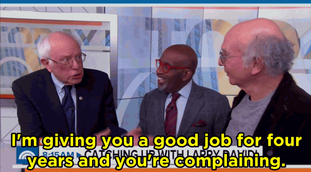 Larry David Yawn Gif