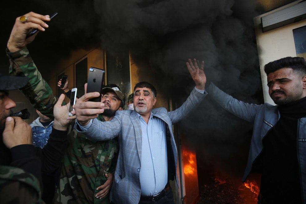 Dramatic Photos Of The US Embassy Attack In Iraq