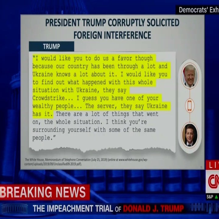 Trump Impeachment Trial Evidence Presented By Democrats And Republicans