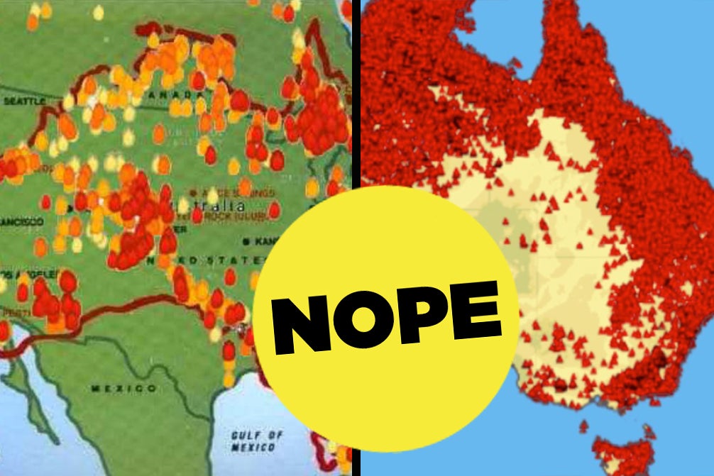 Bushfire maps of Australia keep going viral — but think twice before ...