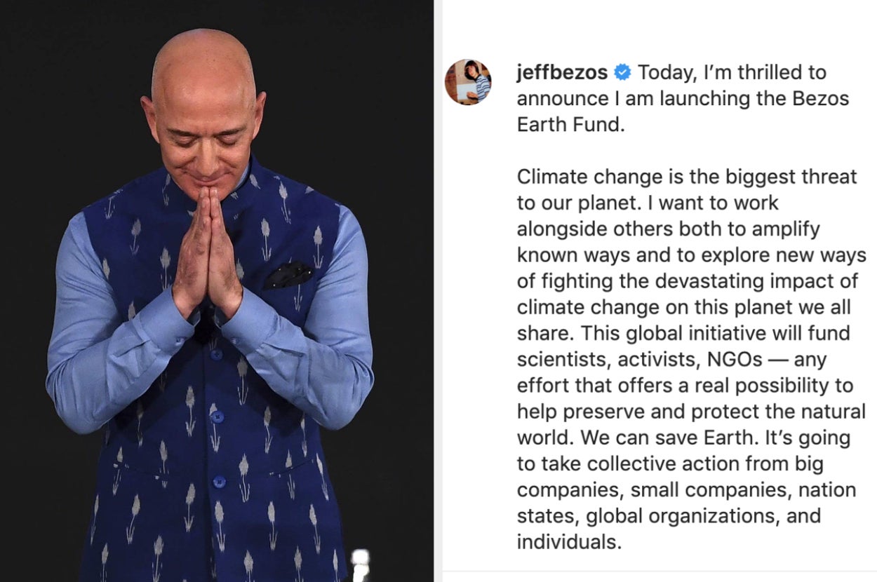 Amazon CEO Jeff Bezos Just Pledged $10 Billion To Fight Climate Change