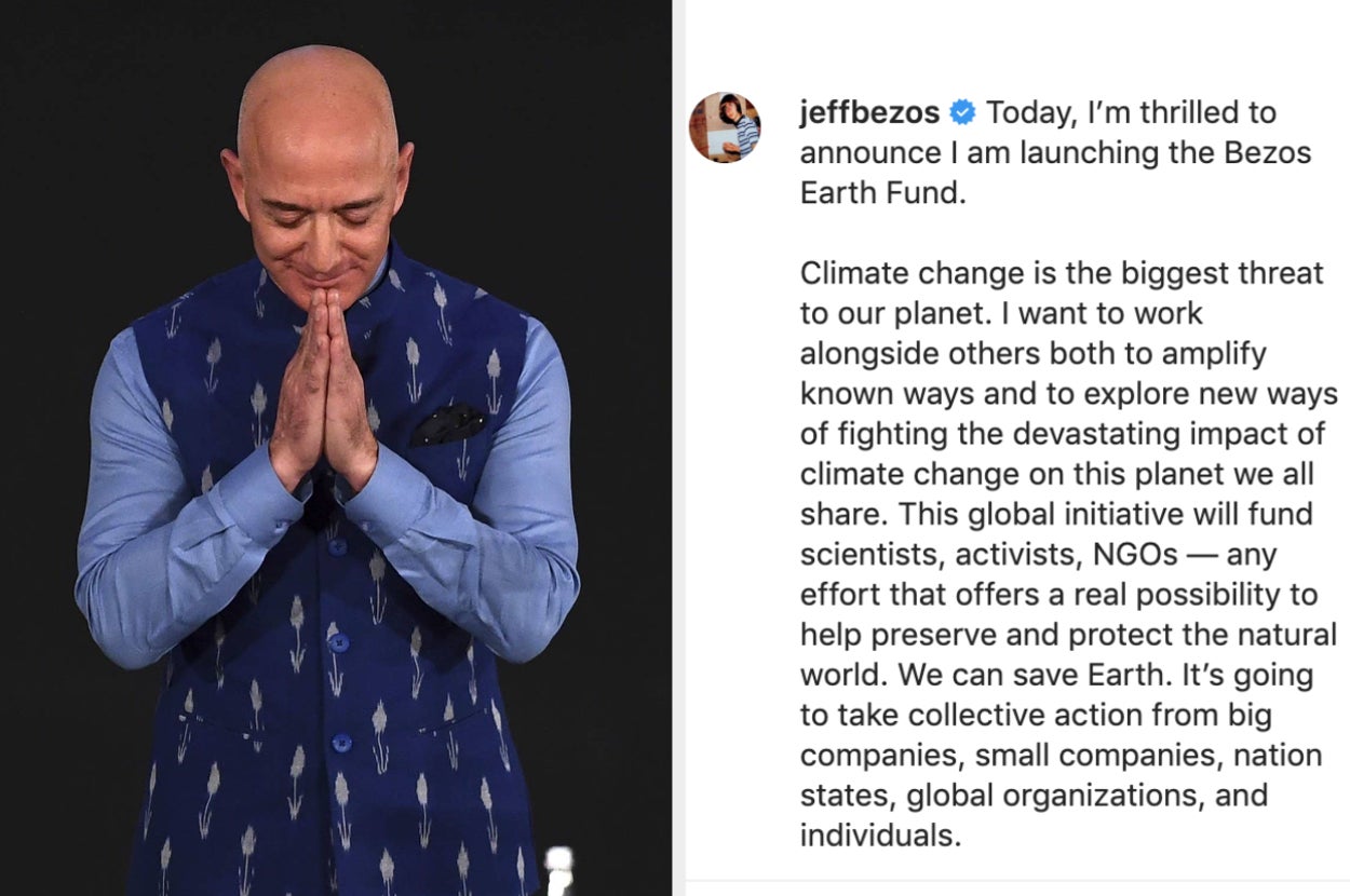 Amazon CEO Jeff Bezos Just Pledged $10 Billion To Fight Climate Change Amazon CEO Jeff Bezos Just Pledged $10 Billion To Fight Climate Change
