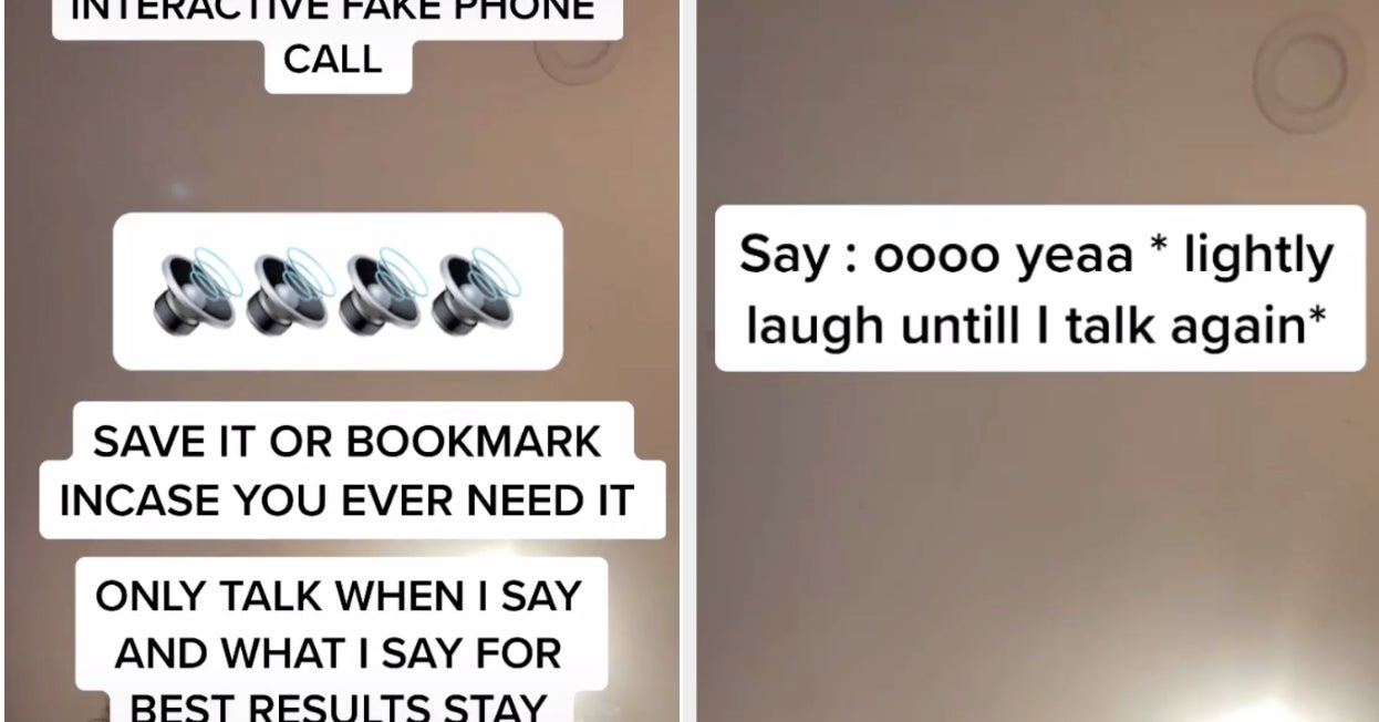 People On TikTok Are Making Videos Of Fake Phone Calls To Use In Scary ...