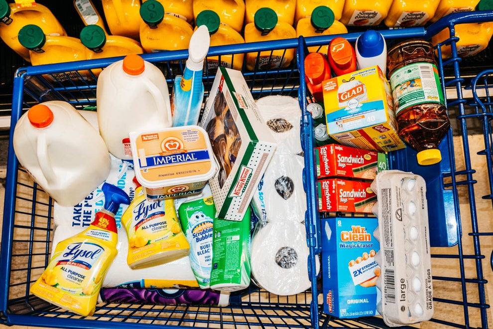 Coronavirus: Grocery Store Photos Show People's Essential Purchases