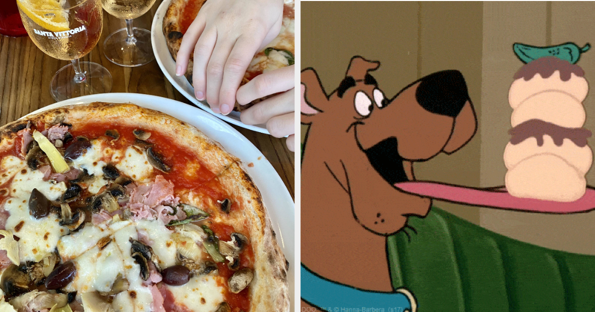 Scooby Doo Eating Pizza