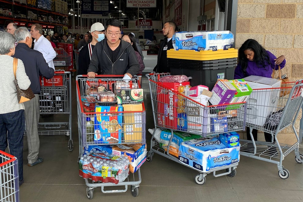 These Pictures Show How Americans Are Stockpiling For A Coronavirus ...