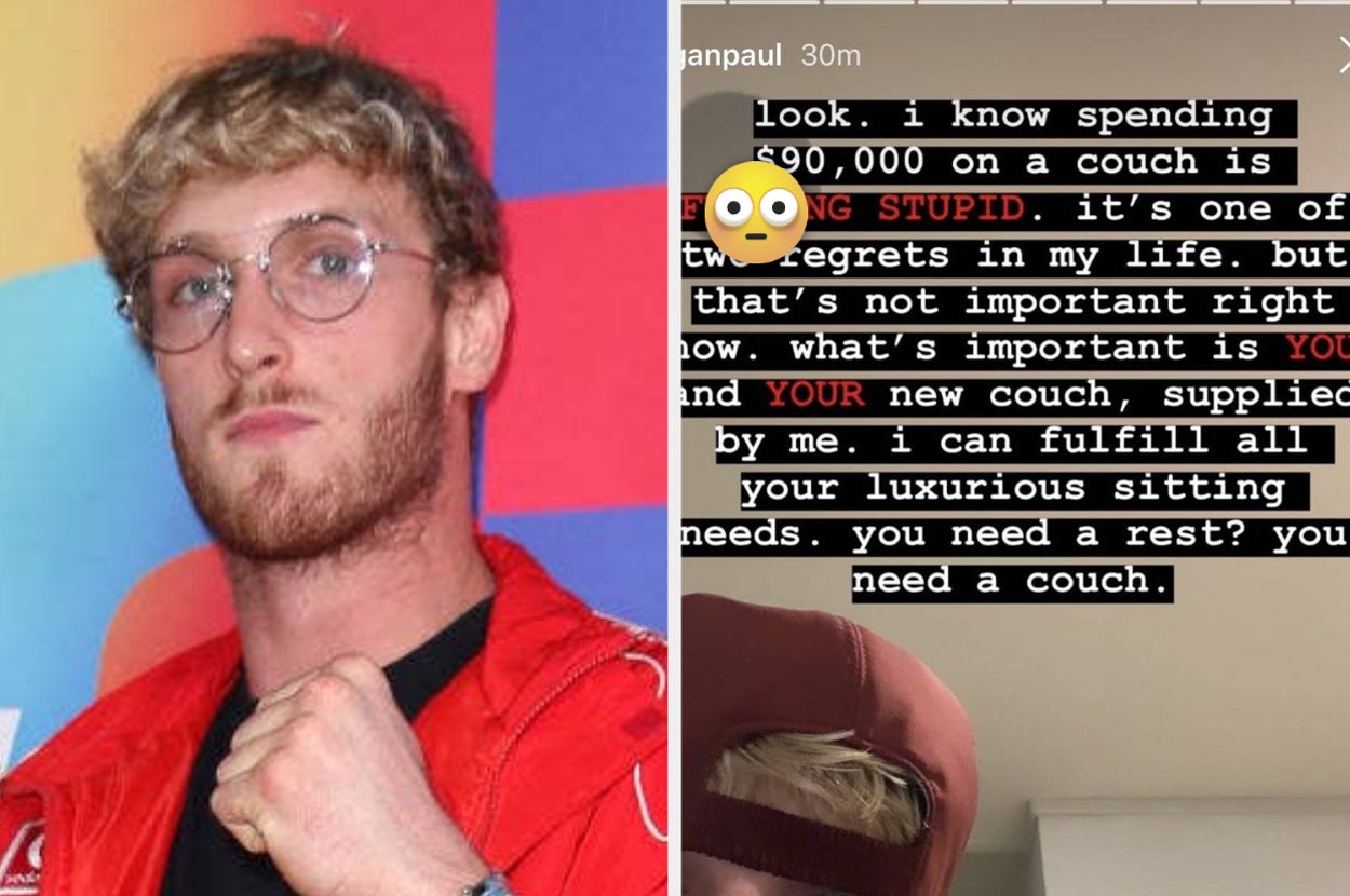 Logan Paul Is Selling His $90K Mercedes-Benz Couch On Craigslist