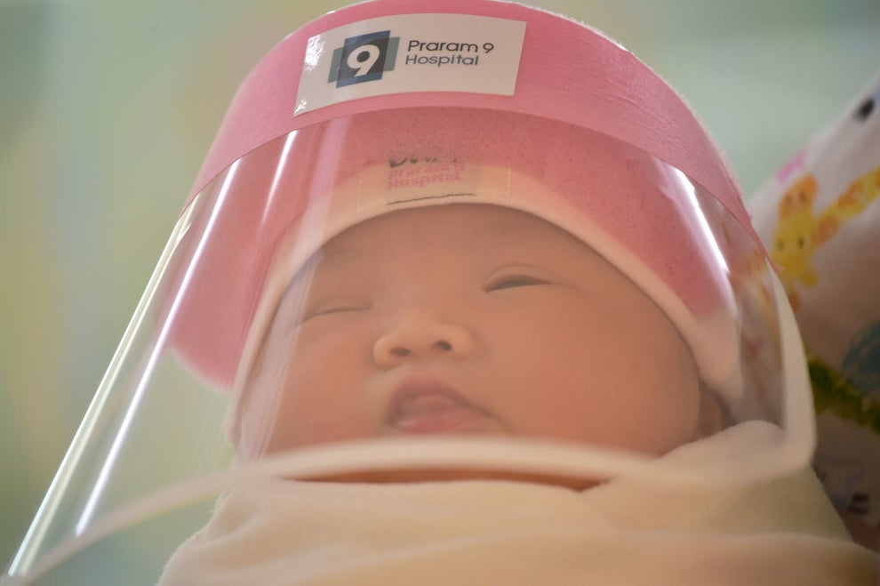 These Babies Have Little Face Shields On To Protect Them From The ...