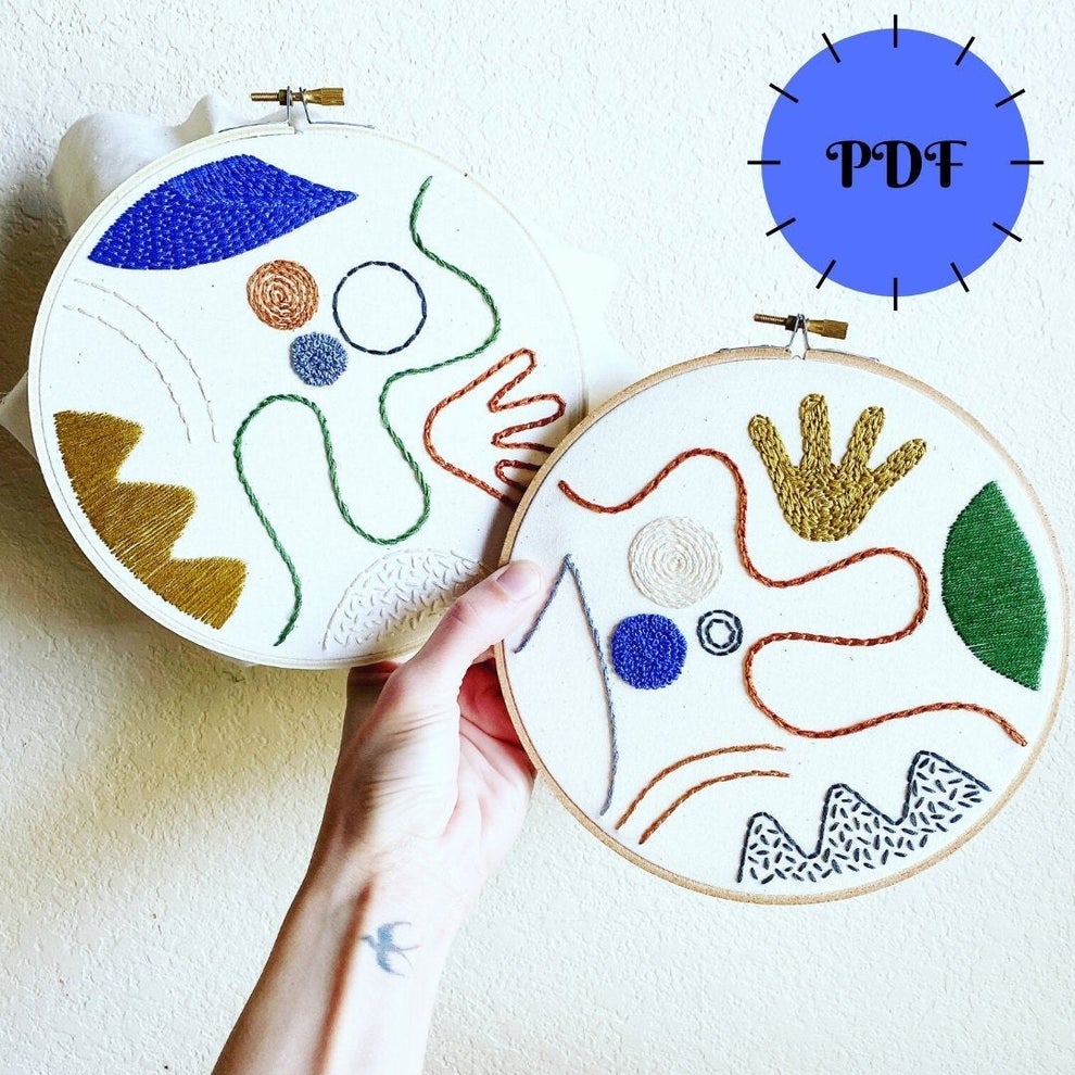 29 Embroidery Patterns That Might Make Passing The Time A Stitch Easier