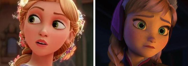 Rapunzel And Anna Comparison