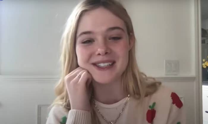 Elle Fanning Showed Off Her Doppelganger Challenge Transformation Into ...