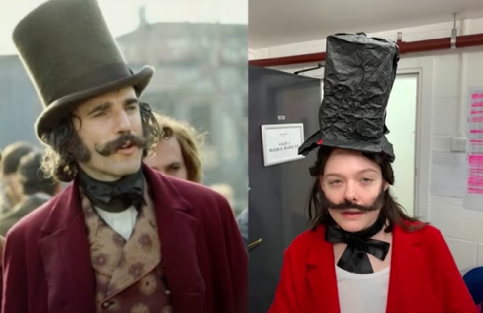 Elle Fanning Showed Off Her Doppelganger Challenge Transformation Into ...