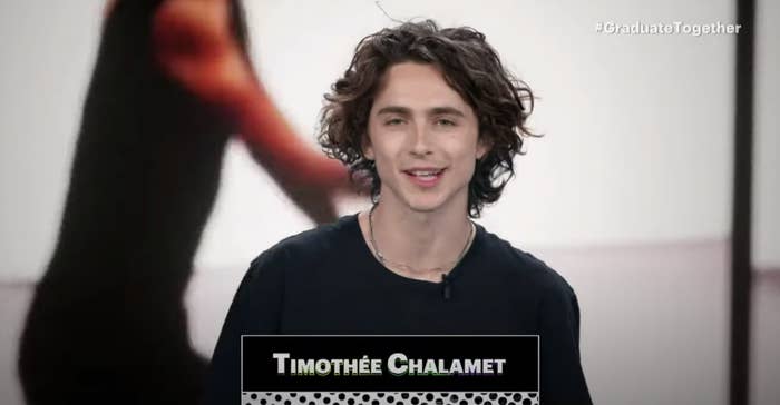 Timothée Chalamet's "Graduate Together" Statistics Rap "Ms. Lawton"
