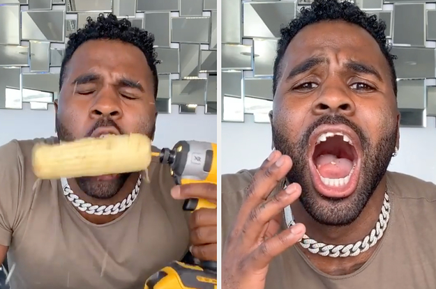Jason Derulo Tried To Eat Corn Off A Power Drill And Things Did Not Go ...