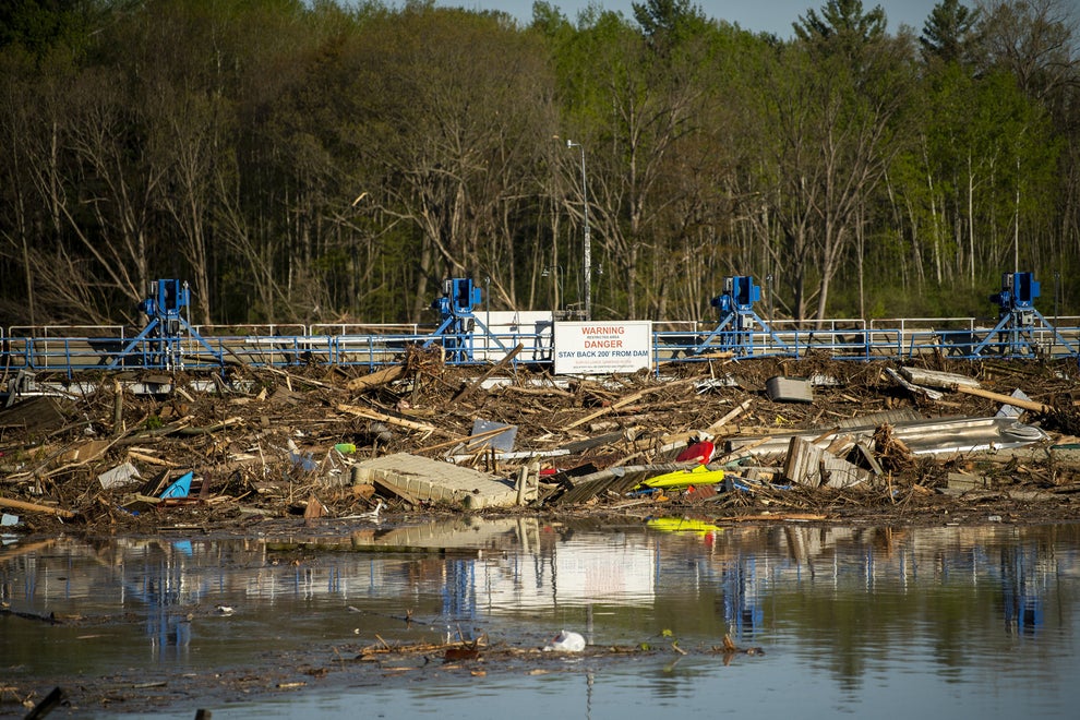 Dramatic Photos Show Flooding In Michigan After Dams Break