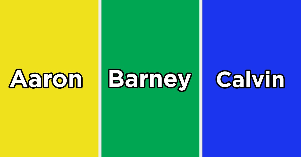 This A Z Quiz For The Most Attractive Guy Names Will Reveal Your Exact Age