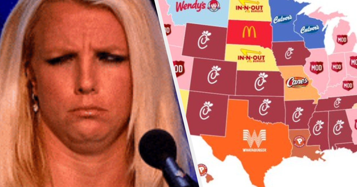 Favorite Fast-Food Map By State Had A Lot Of People Confused
