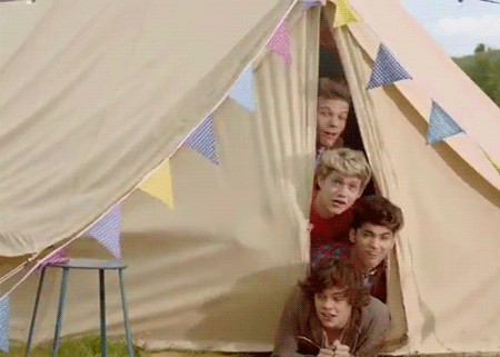 Gif Campeggio One Direction One Direction Camping Tent Building Fail