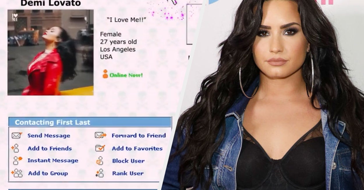 Demi Lovato's New Lyric Emo Music Video Pays Homage To Myspace