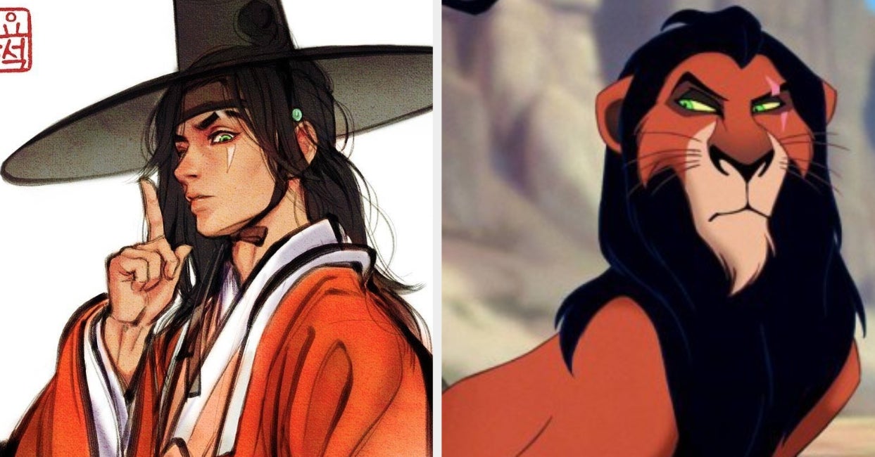 Wooh Nayoung Draws Disney Characters In Traditional Korean Hanbok