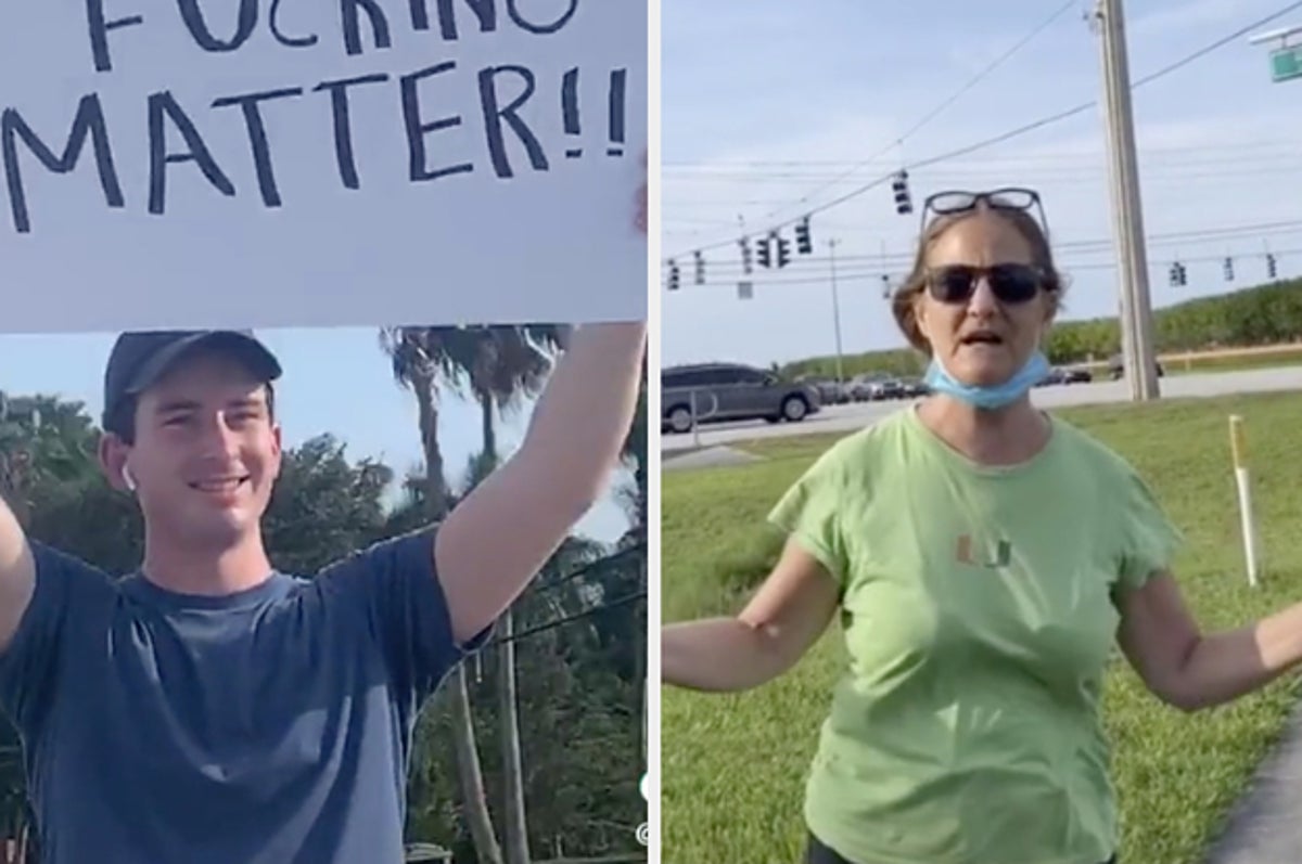 Lone Man's Black Lives Matter Protest Goes Viral In Wellington, Florida