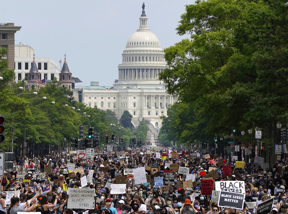 Photos Capture Massive Crowds At Protests Over The Weekend
