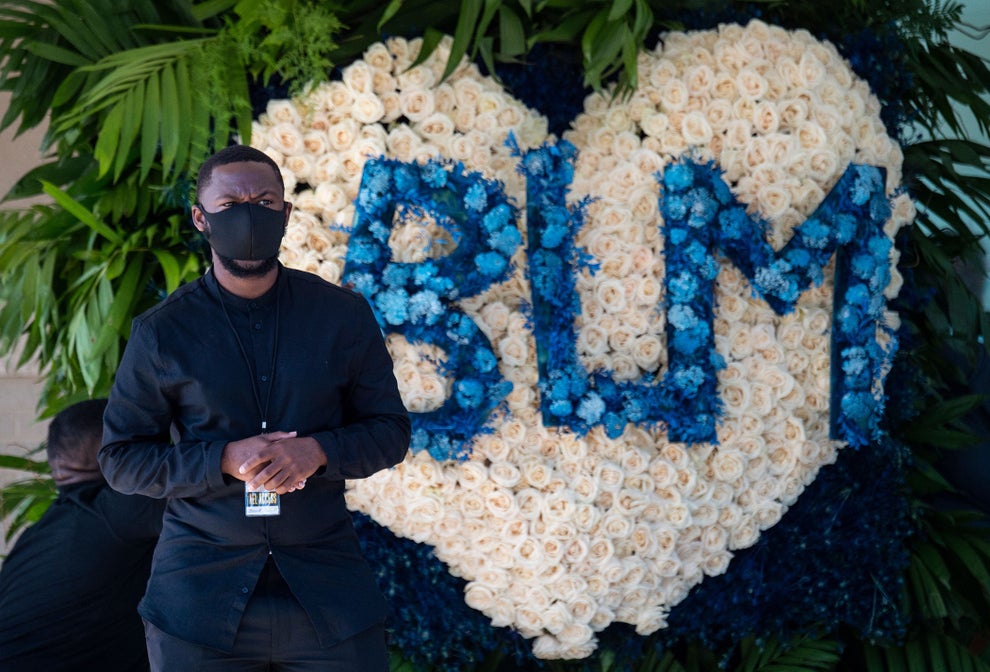 Pictures Show Emotional Moments From George Floyd's Memorial In Houston