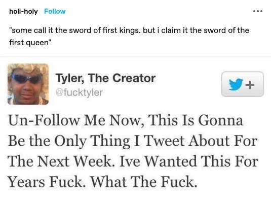 Tyler The Creator Tweets Tumblr