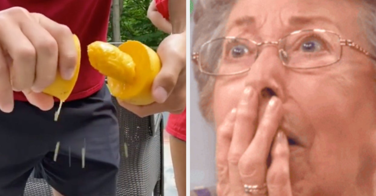 Convenient TikTok Hack For Eating Mangoes