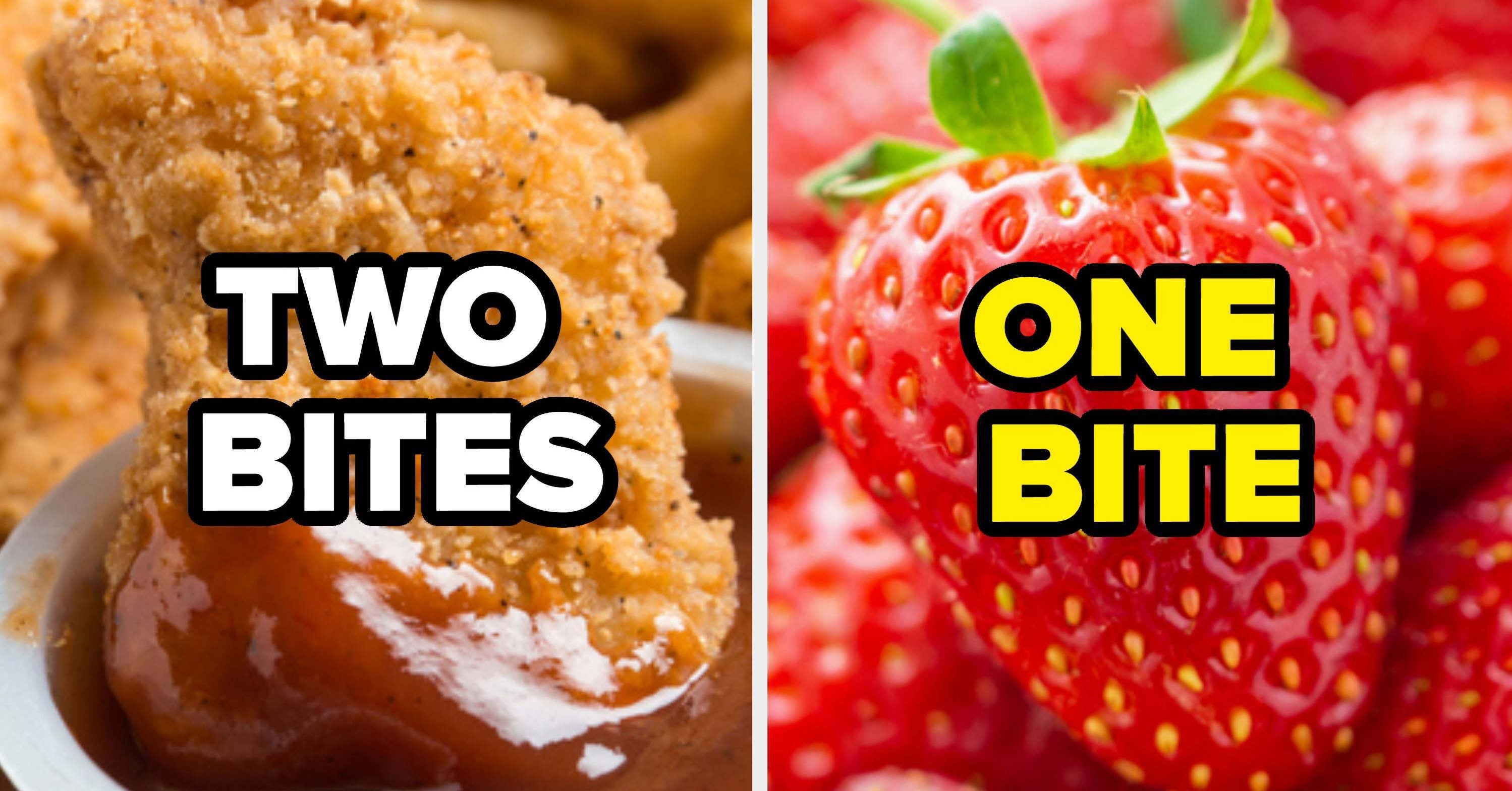 One Bite Or Two Bites Food Quiz
