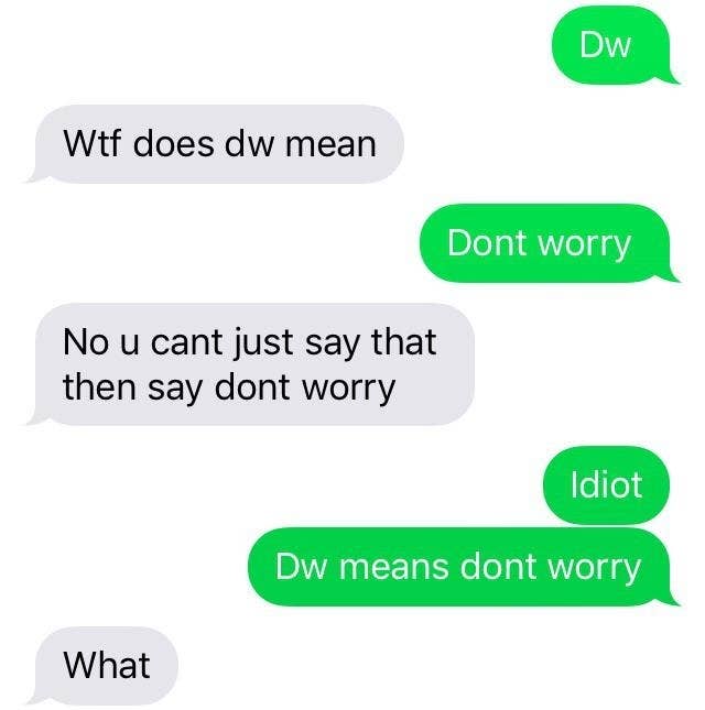 stupid texts