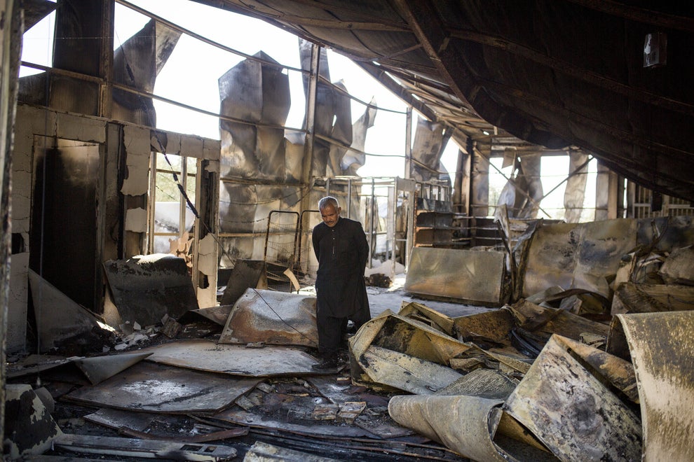 Photos Show Greece Refugee Camp Fire Aftermath