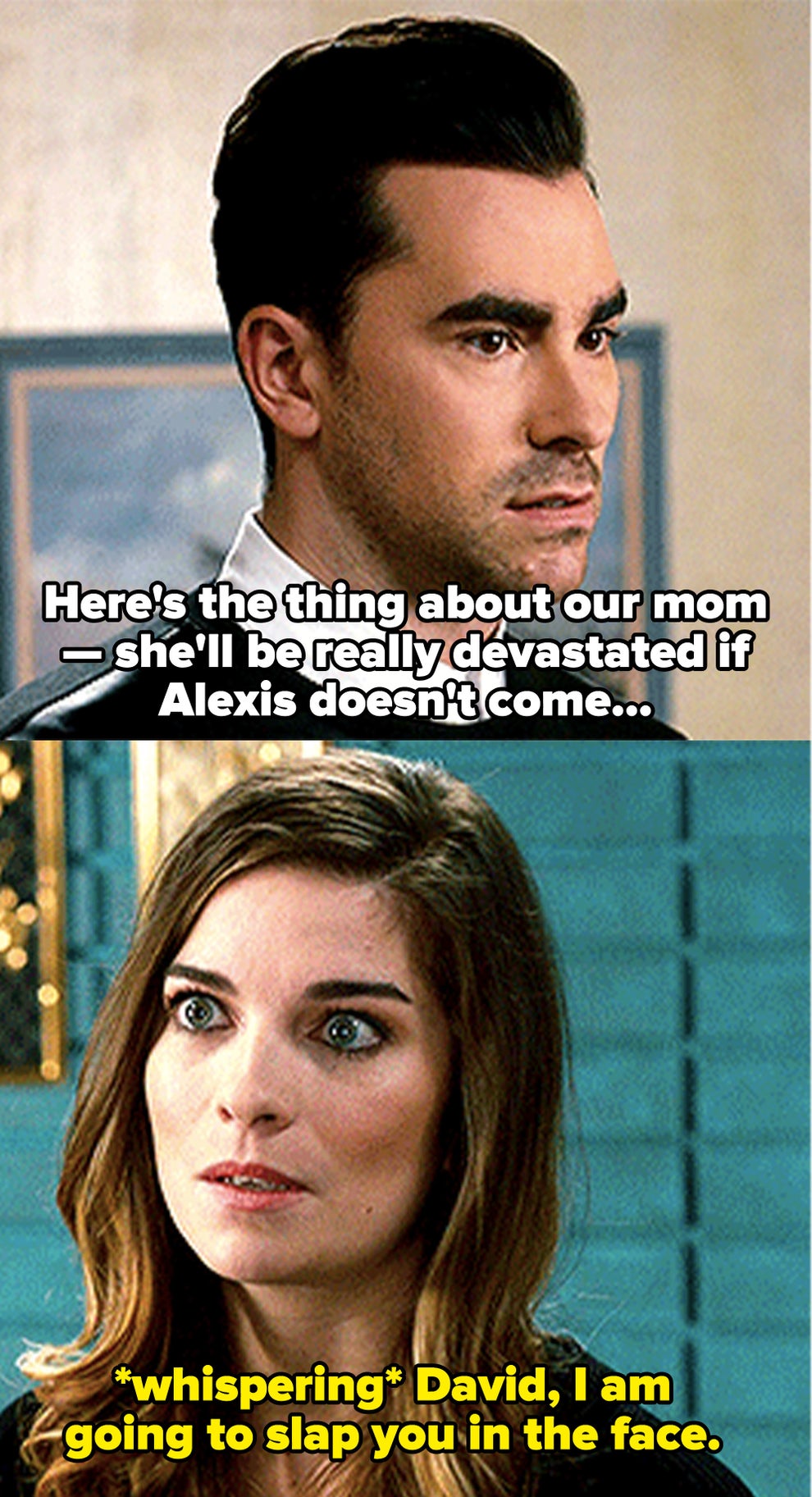 Schitt's Creek David And Alexis Sibling Moments