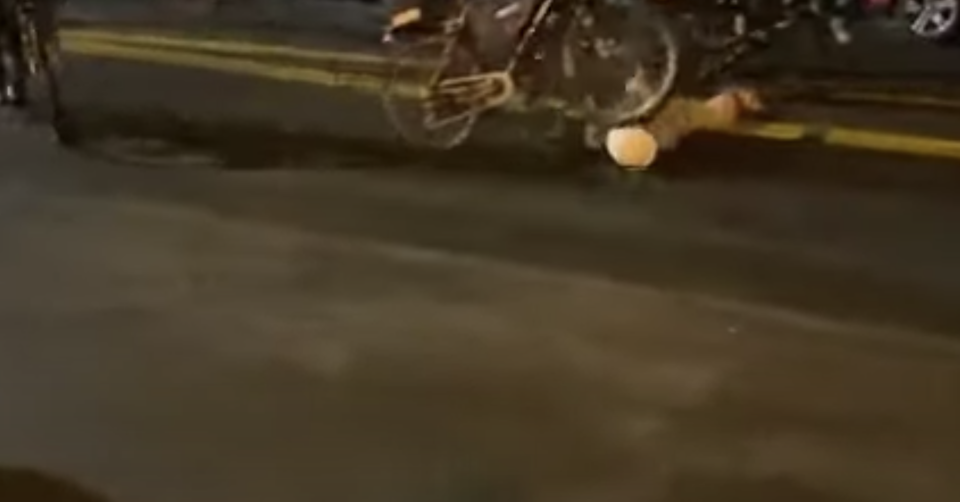 Seattle Cop Rolls Bicycle Over Fallen Protester's Head