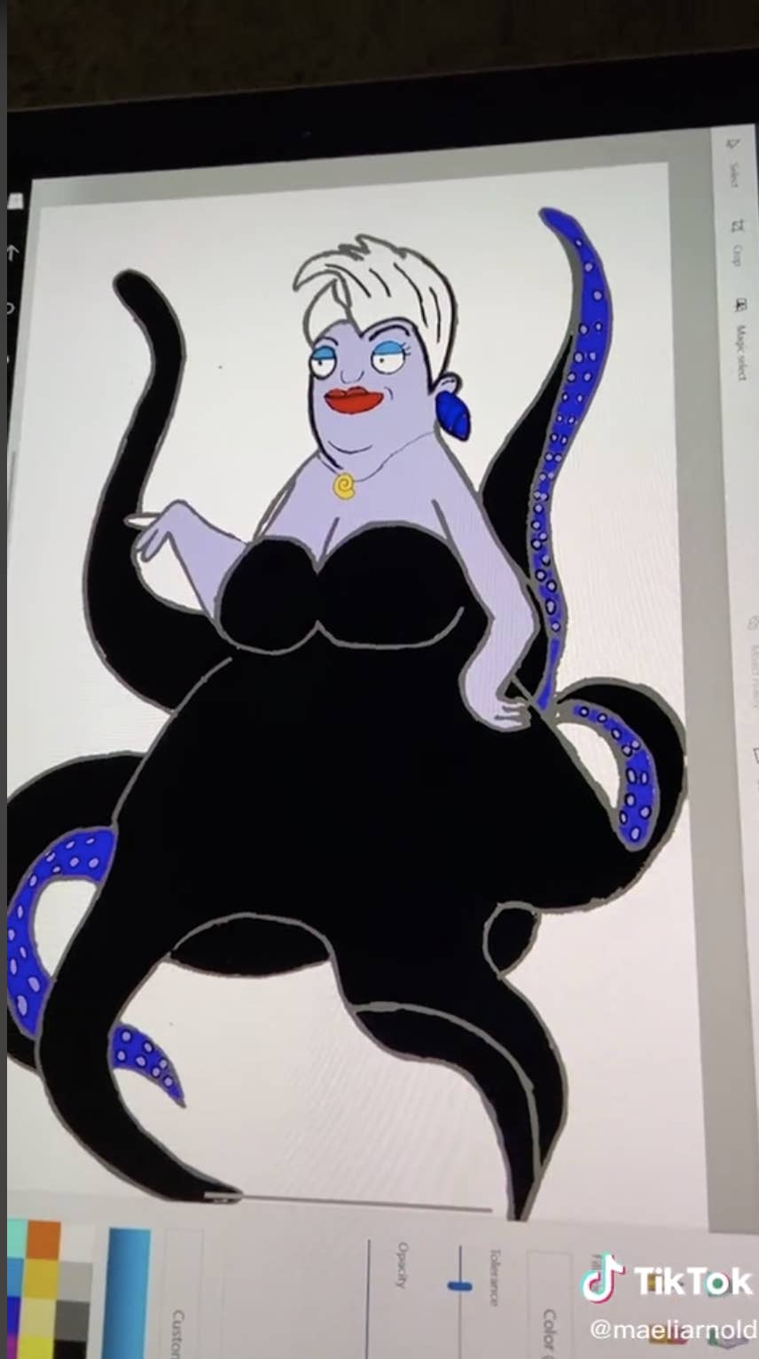 how to draw ursula full body