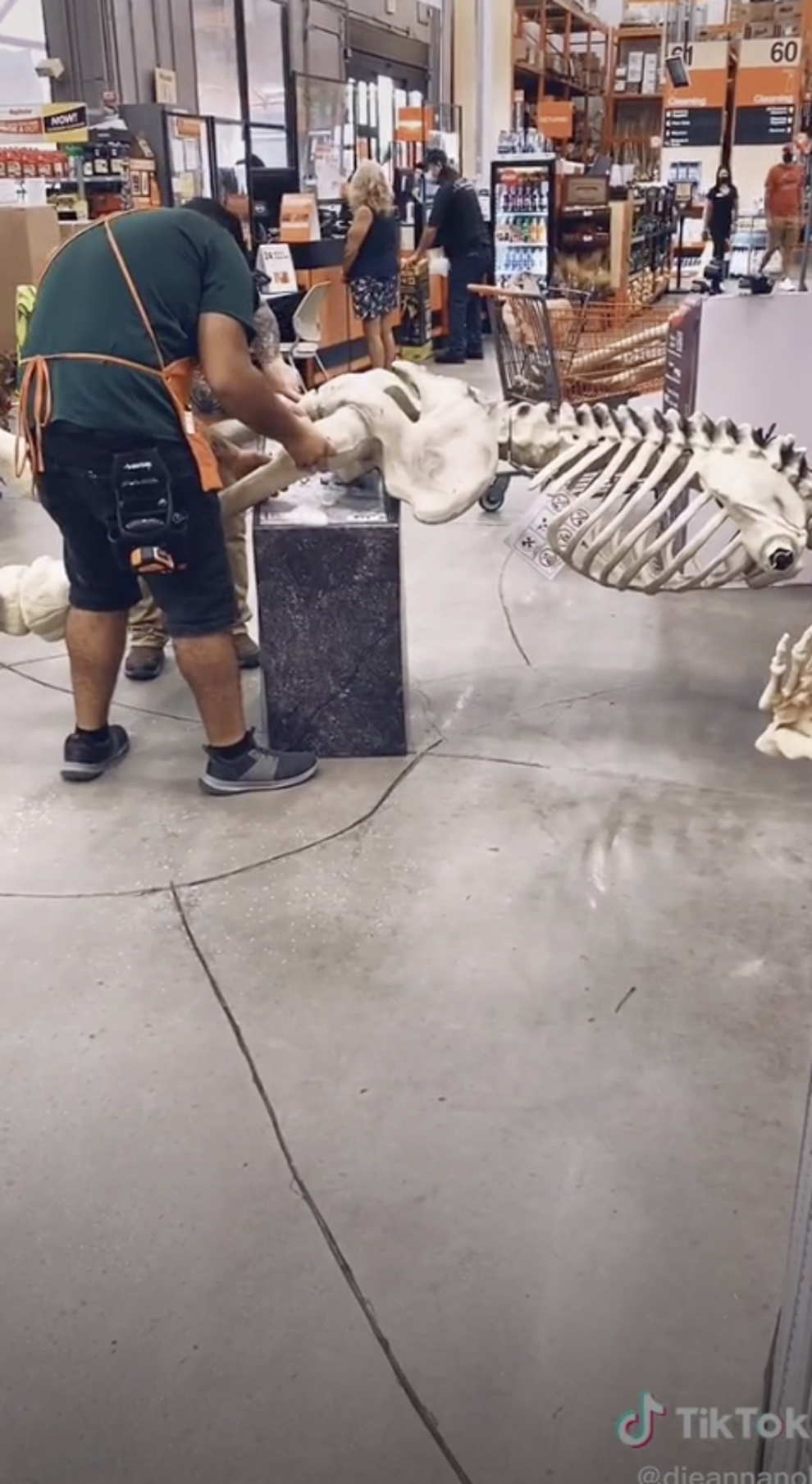 Home Depot's 12-Foot Skeleton Is A Halloween Must Have