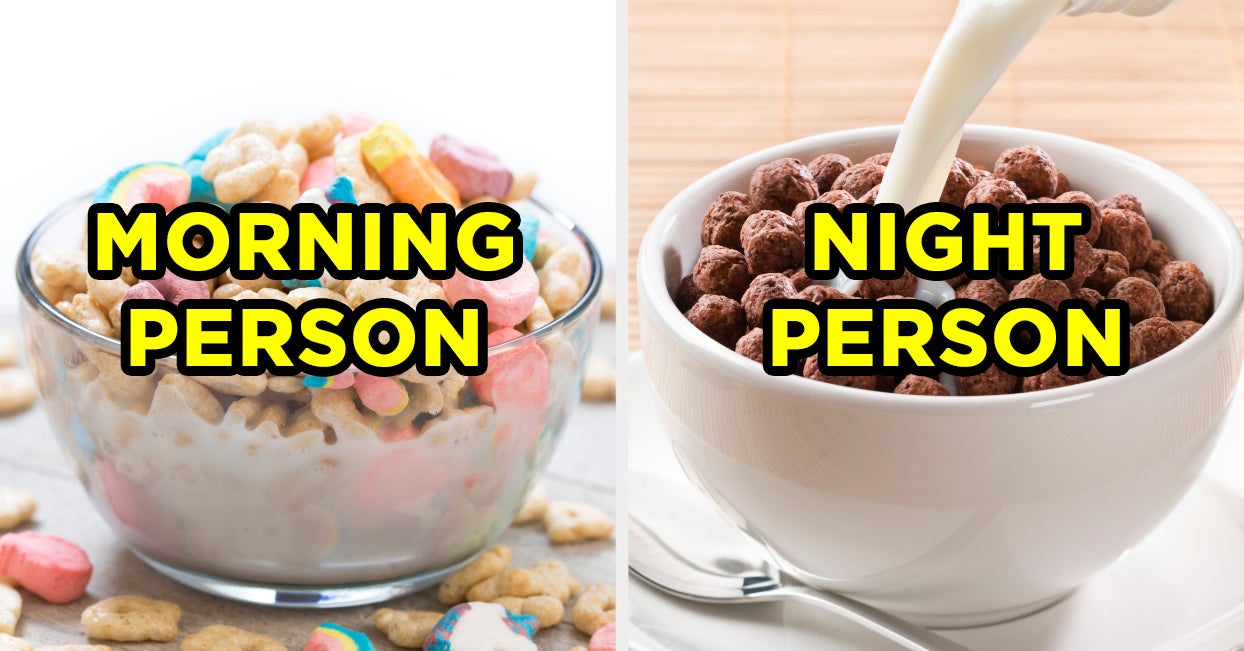 Morning Person Or Night Person Cereal Quiz