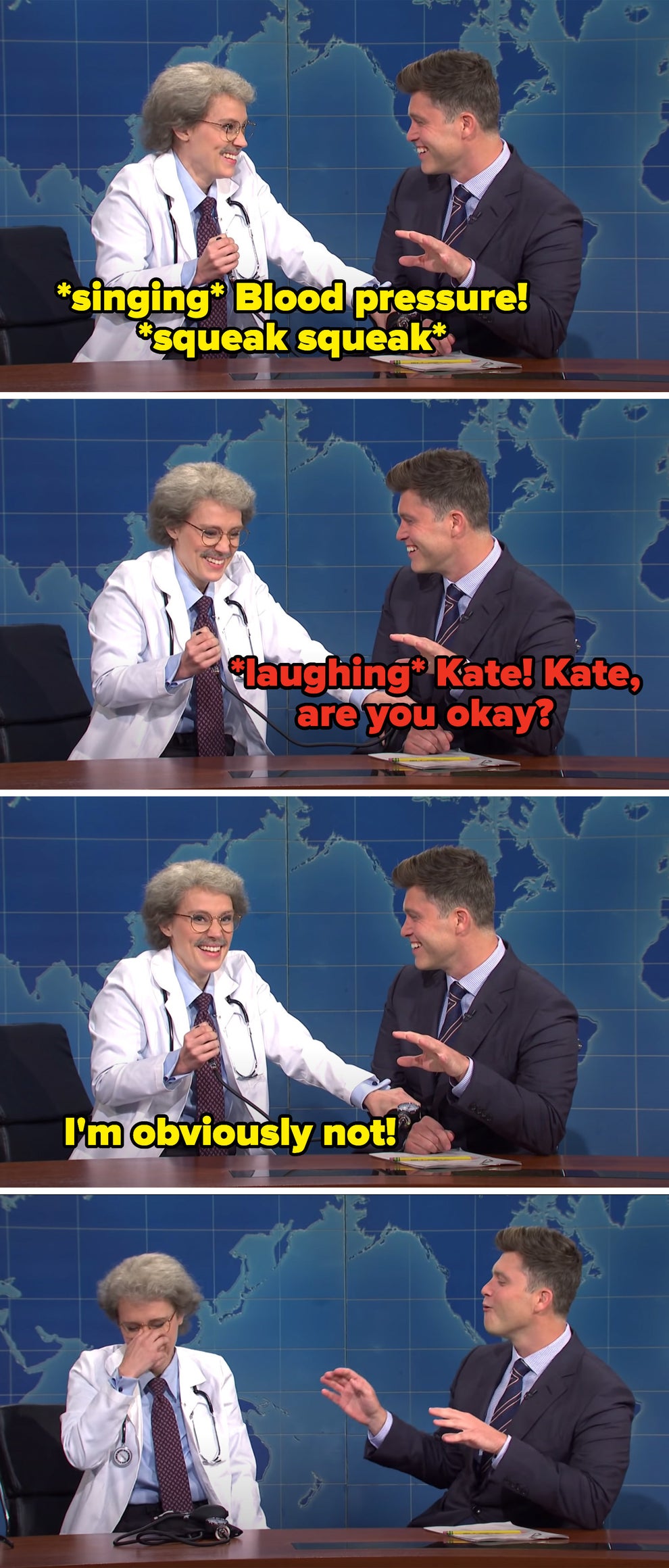 Kate McKinnon Broke Character On SNL Weekend Update