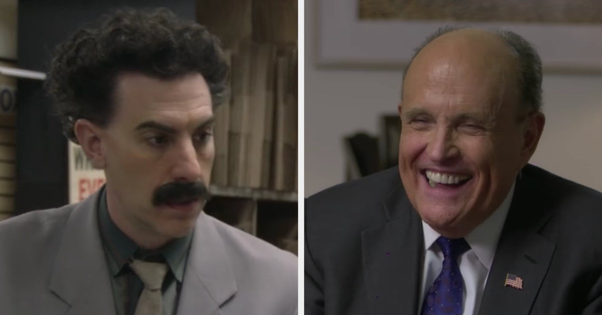 Borat Controversy: Rudy Giuliani's Hand Down His Pants