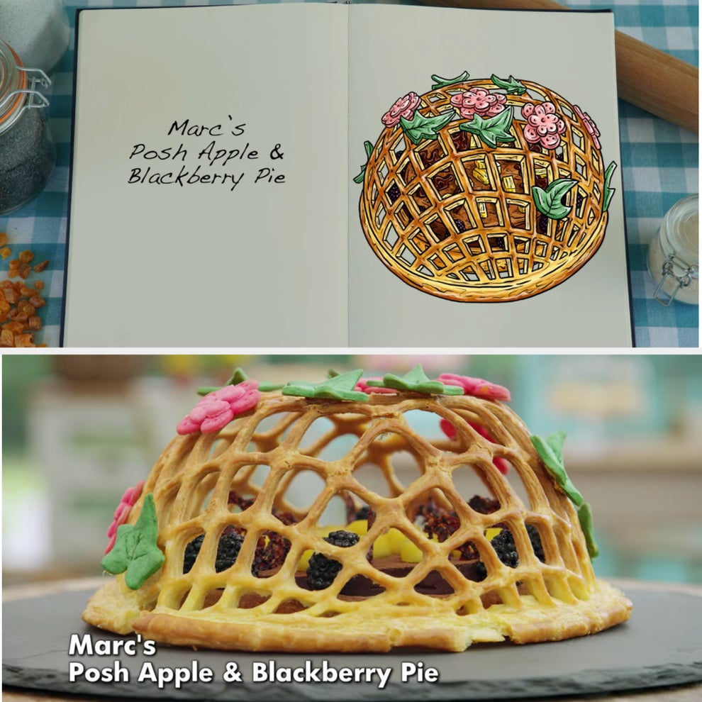Great British Bake Off Drawing Side By Sides — 10/26/20