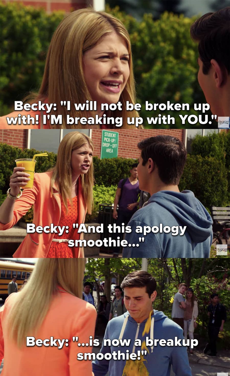 being broken up with