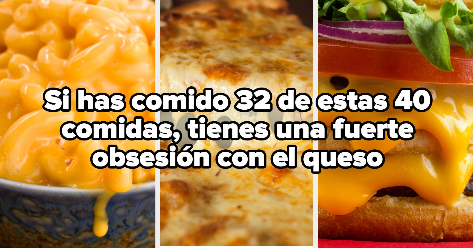 Si has comido 32 de estas 40 comidas, tienes una fuerte obsesión con el ...