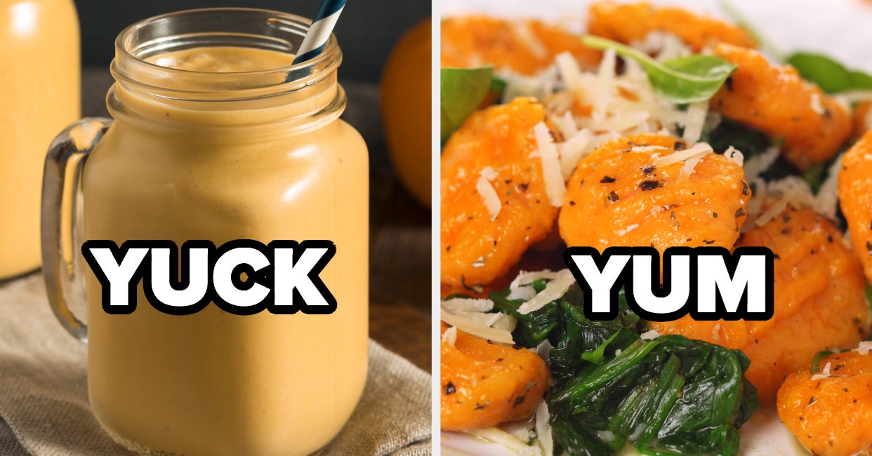 Yuck Or Yum Pumpkin Foods Age Quiz