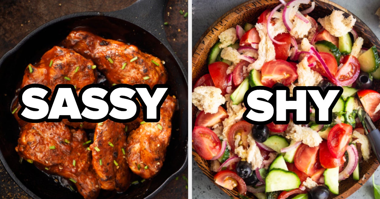 Plan Meals For The Day And We'll Guess If You're Sassy Or Shy
