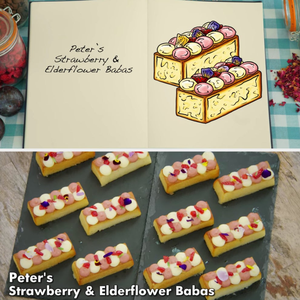 8 Side-By-Sides Of "The Great British Bake Off" Semifinal Bakes Vs ...