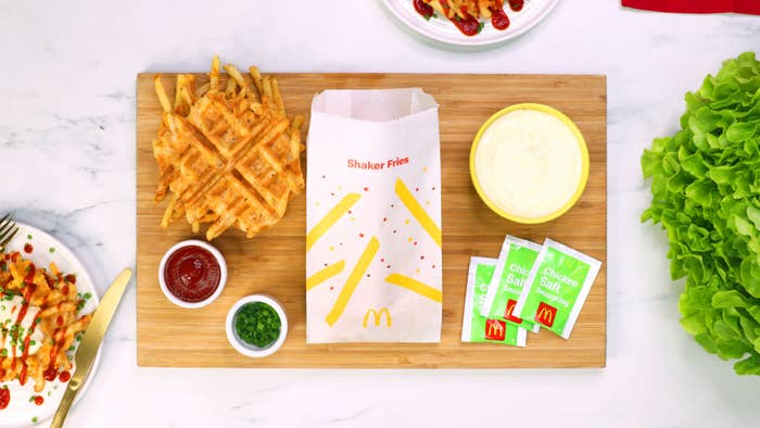 Chicken Salt Shaker Fries Waffles