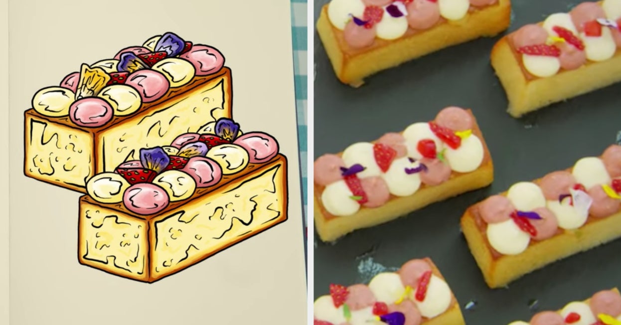 8 Side-By-Sides Of "The Great British Bake Off" Semifinal Bakes Vs ...